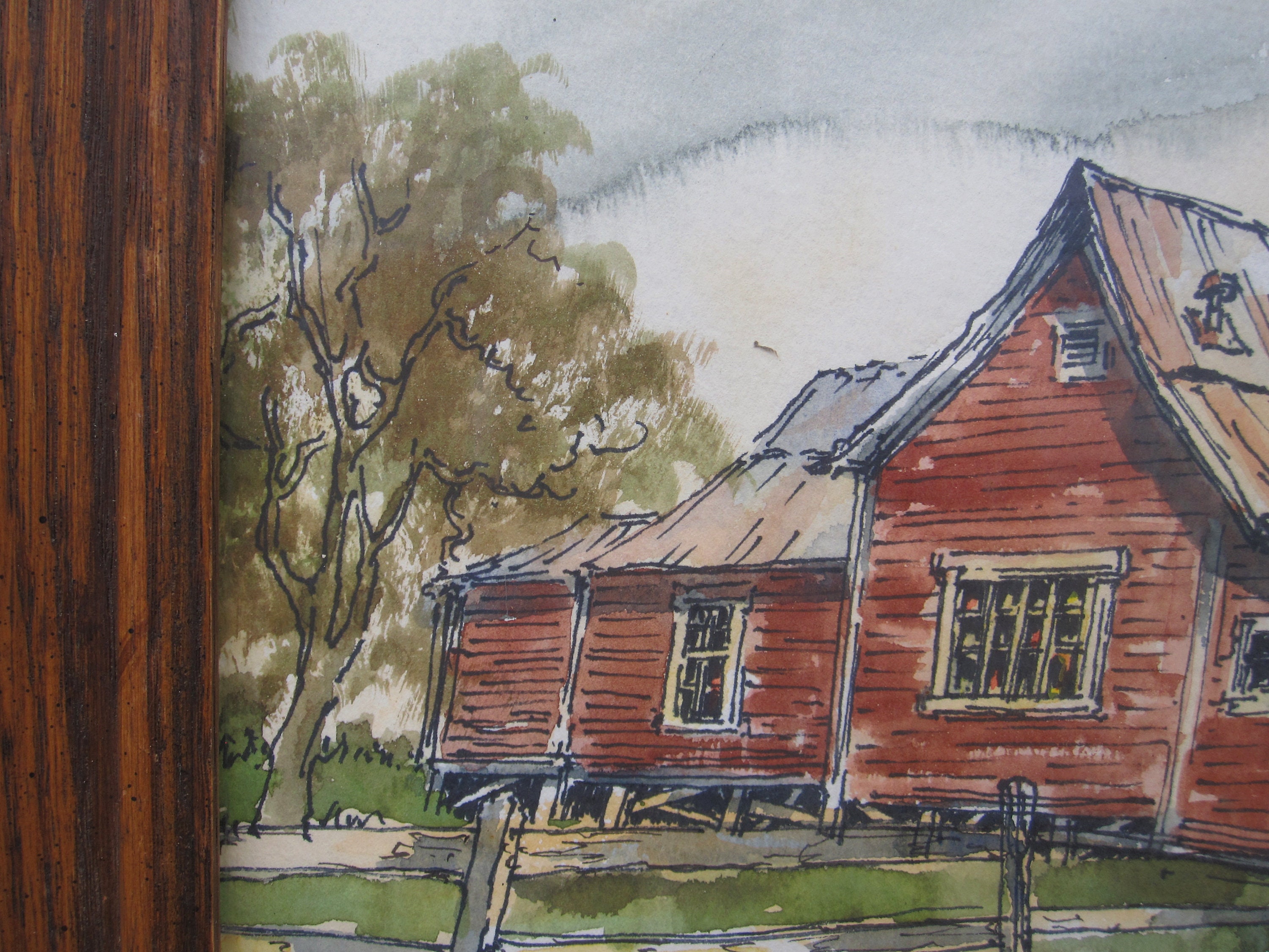 Landscape Old House Original Watercolor Painting by Phyllis Schmidt ...