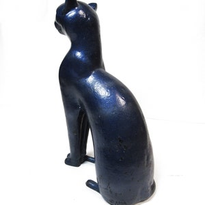 Vintage AMR 1964 Egyptian Bastet Cat Statue 10.25" Tall Figurine ...