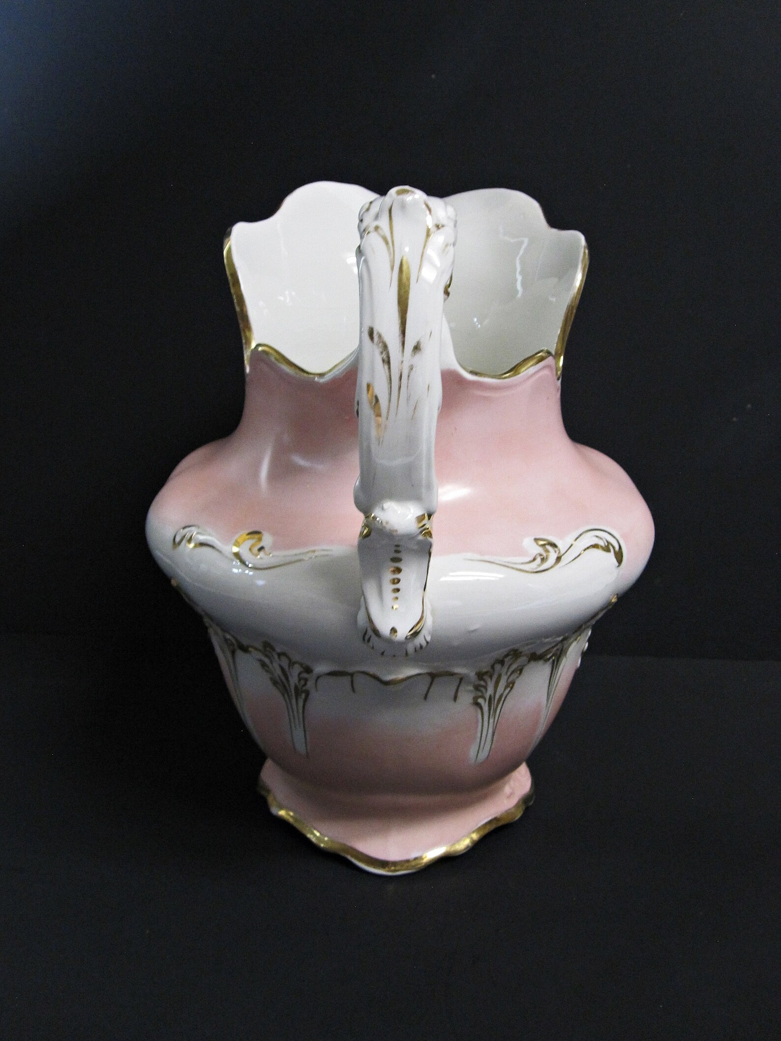 Antique East Palestine Pottery E.P.P. Co. Pink with Gold Trim | Etsy