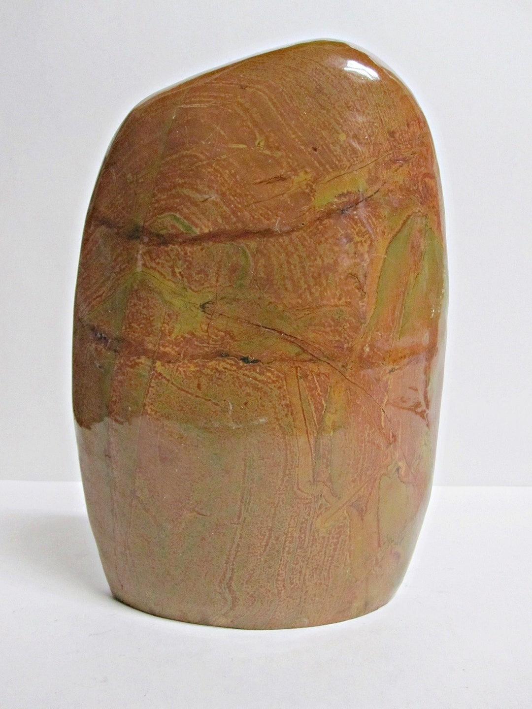 Polished Petrified Wood Gongshi Scholar Rock Stone, Spirit Rock Heavy ...