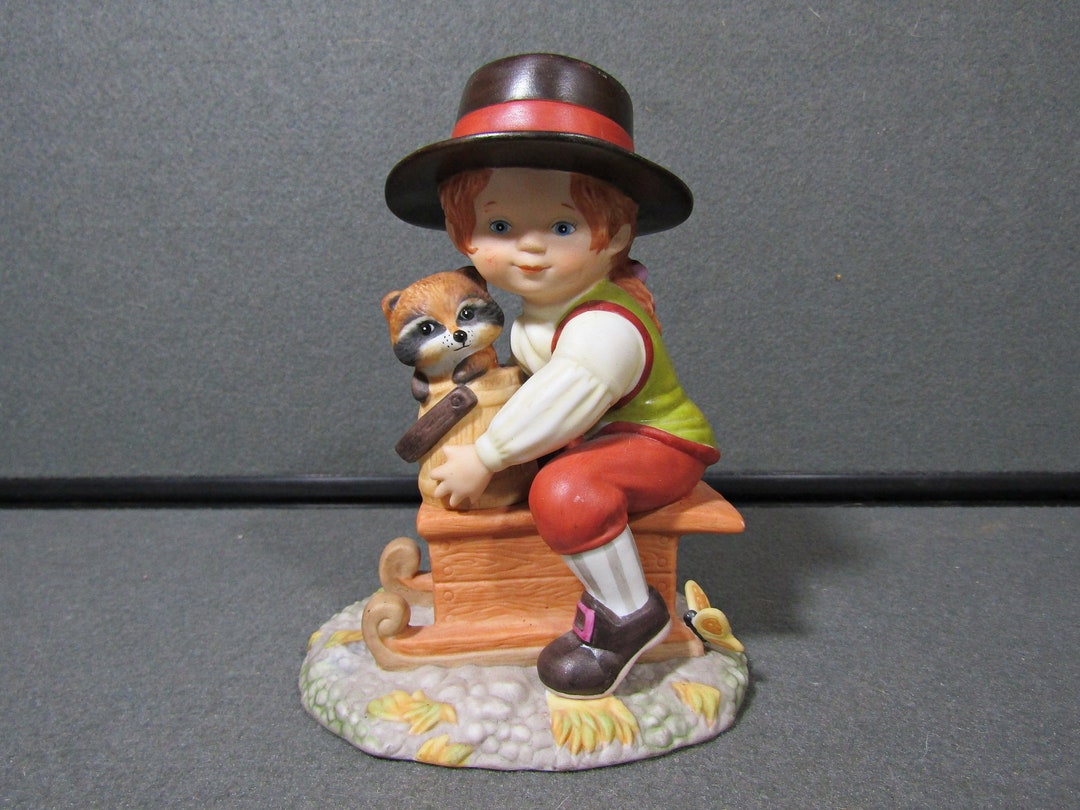 1985 Franklin Porcelain "hiram" Figurine by Debbie Bell Jarrett - Etsy