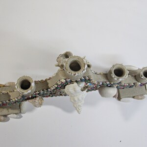 Handmade Seashell 5 Taper Candle Holder Candelabra Bridge & Heart ...