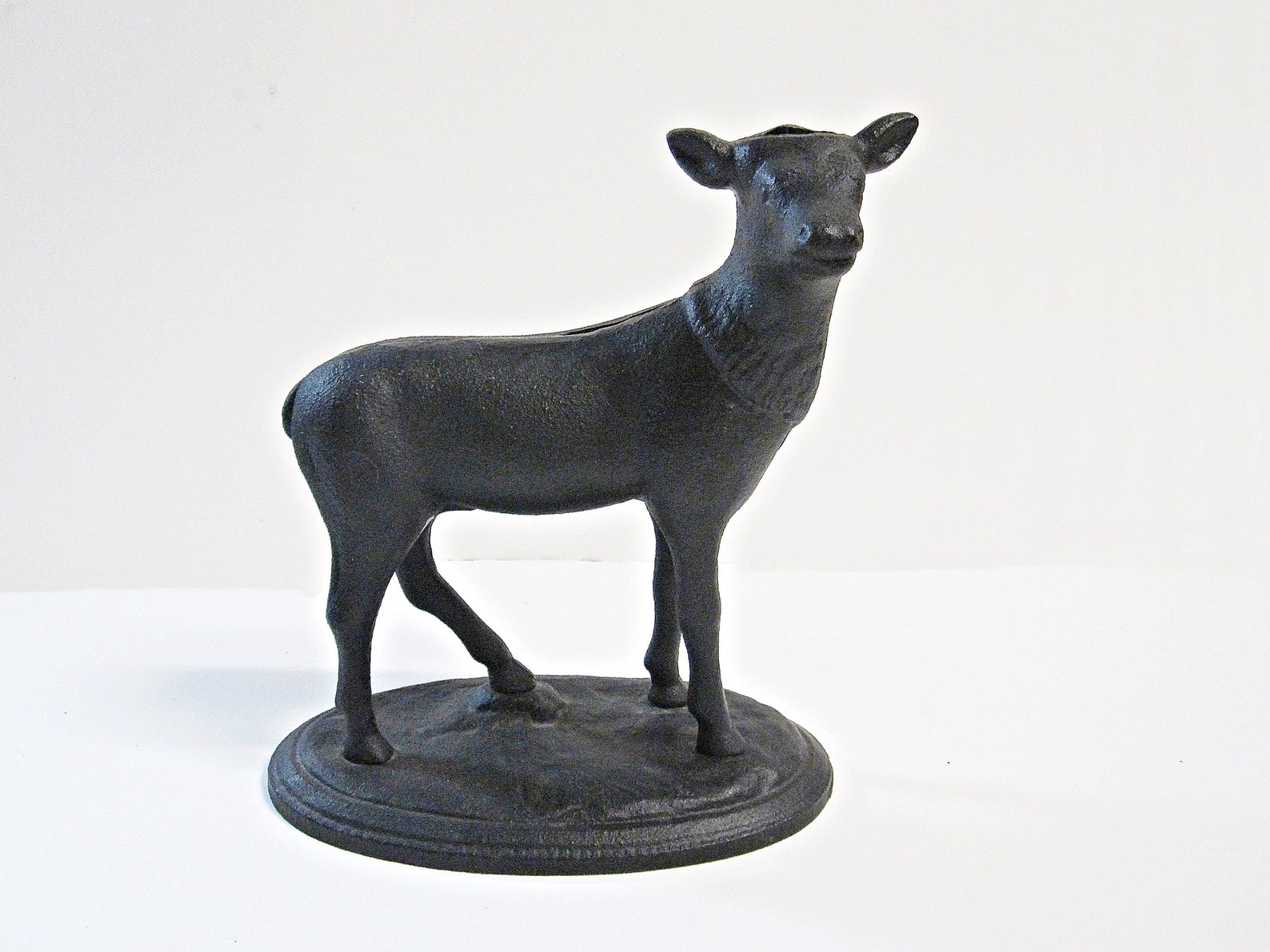 Vintage J.M Cast Iron Cow-calf Penny Bank 8.5 Tall - Etsy
