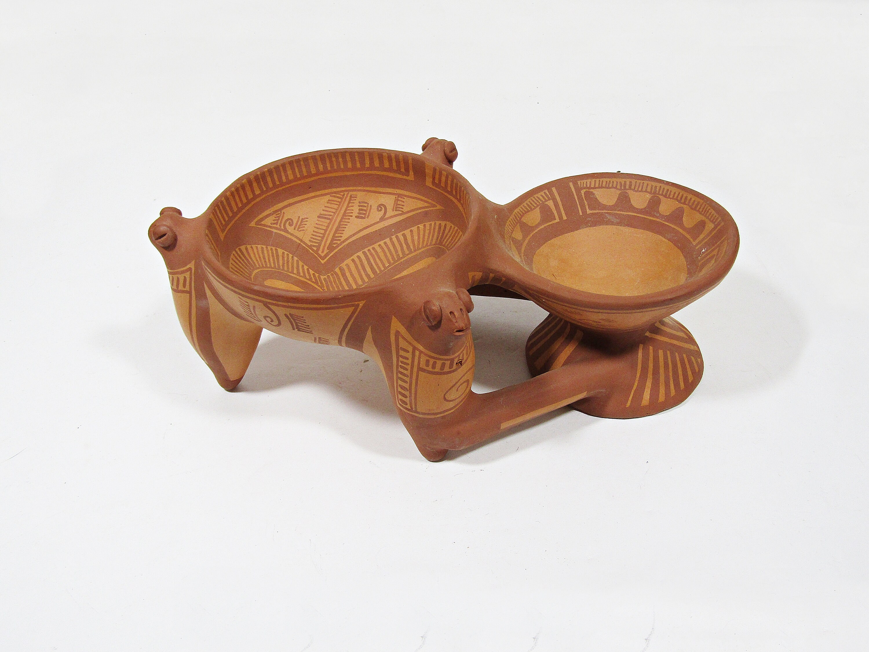 Mayan Fertility Ritual Double Rattle Bowl Sculpture - Unique Terra ...