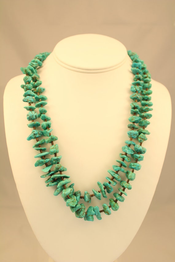 Blue Turquoise Necklace - Gem