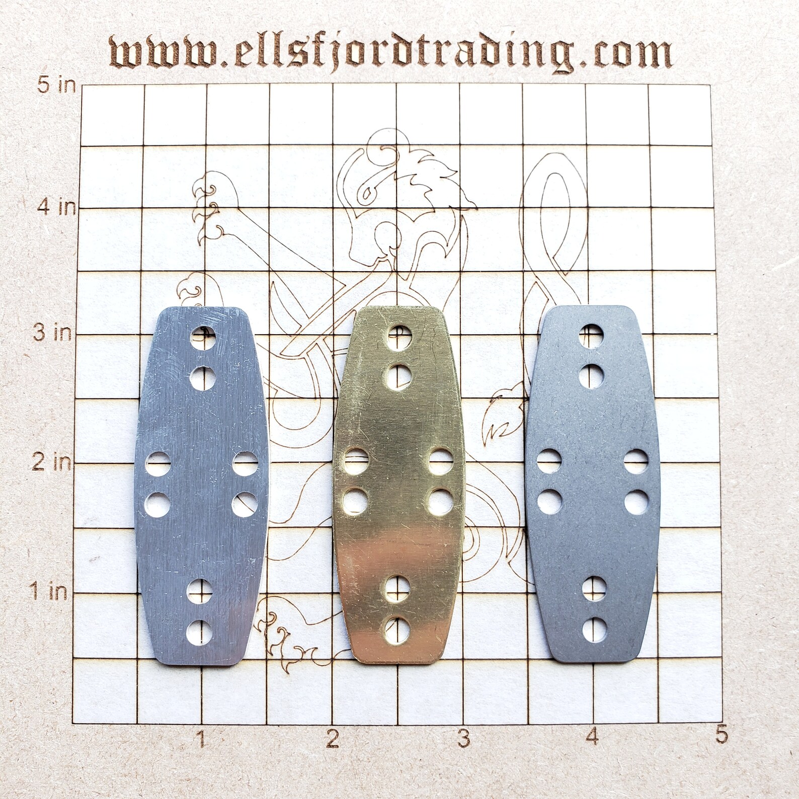 D Plate Lamellar CENTER – Aluminum for SCA Armor - Etsy