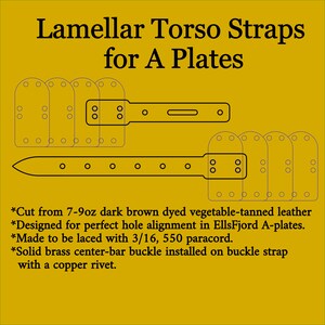 Strap and Buckle Set for Torso – “A” Lamellar Plates - Etsy