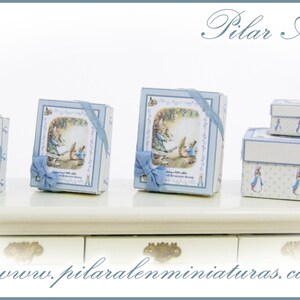 Peter Rabbit Box, Set of Boxes, Yellow and Blue Color, Beatrix Potter ...