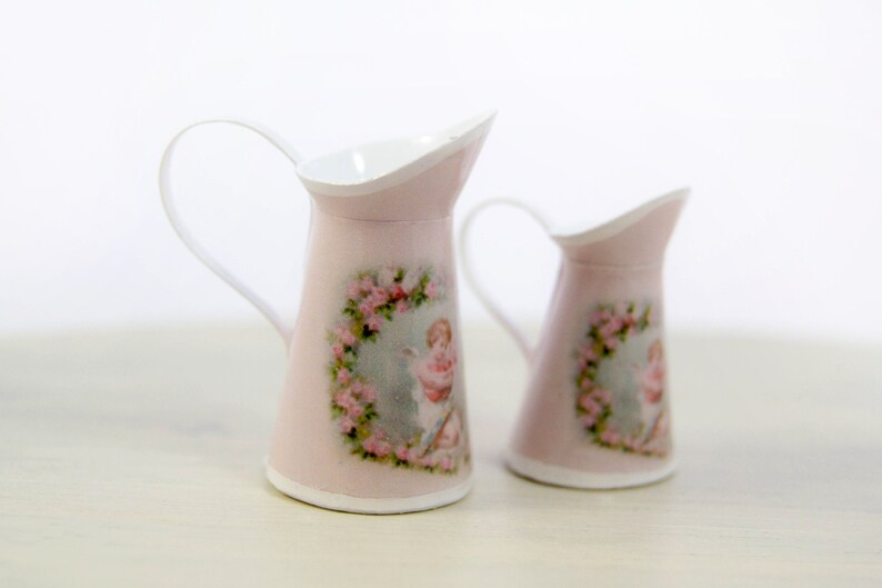 San Valentine's Pink Pitcher Water Pitcher Miniature - Etsy