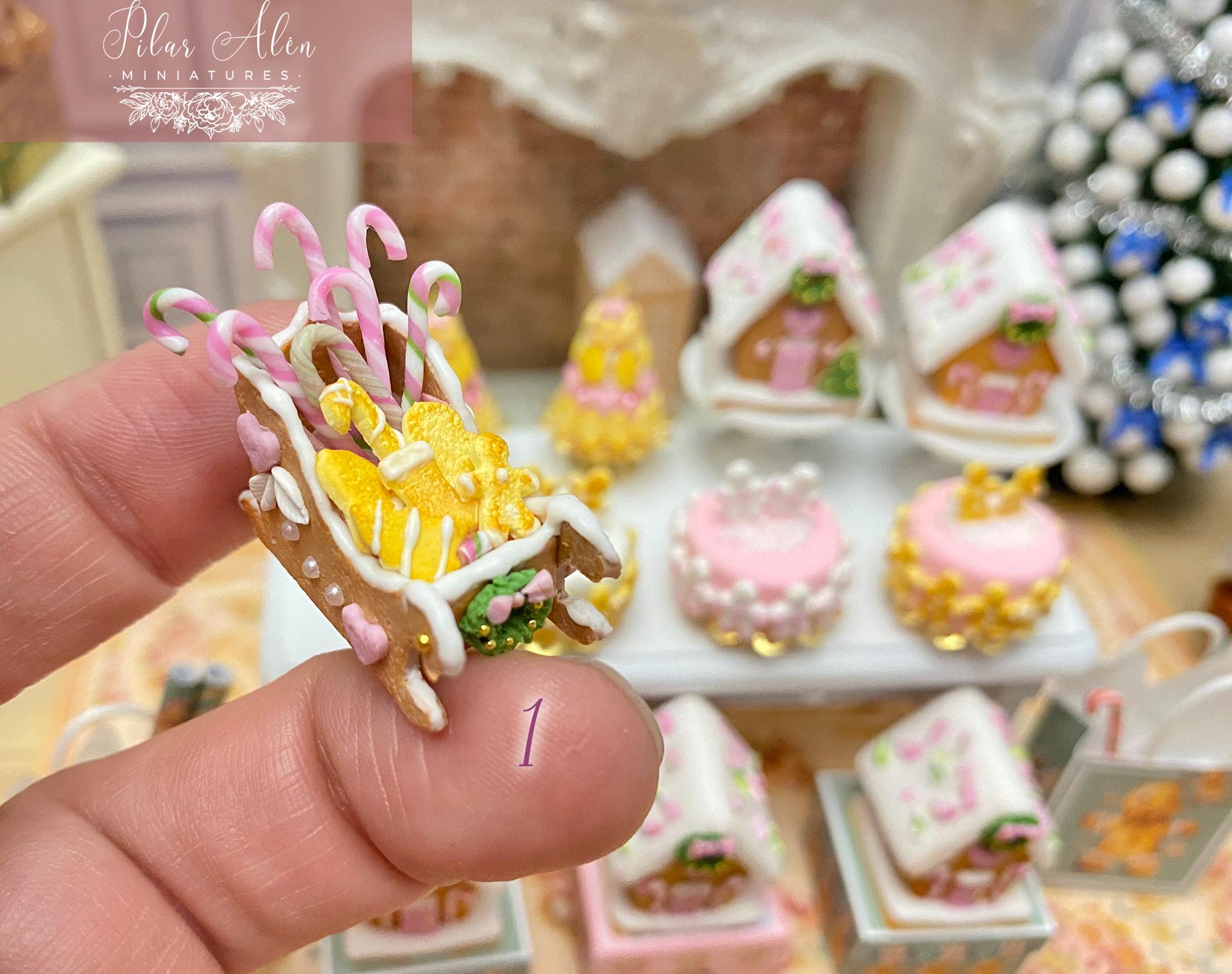 Pink Christmas Ginger Cakes, Gingerbread Man, for Kitchen, Gift for ...