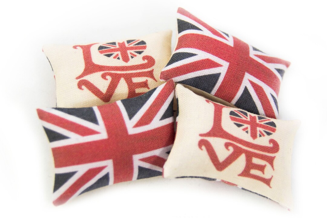 London Pillow, Vintage Pillow, Industrial Cushion, Dollhouse Miniature ...