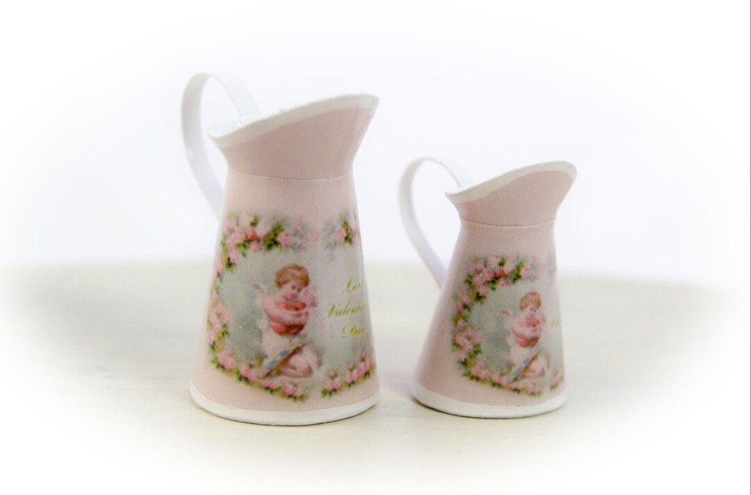 San Valentine's Pink Pitcher, Water Pitcher, Miniature Pitcher ...