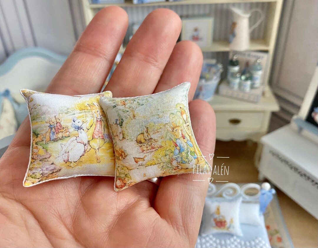 Beatrix Potter Dollhouse Pillow: Jemima Puddle-duck Miniature Cushion ...