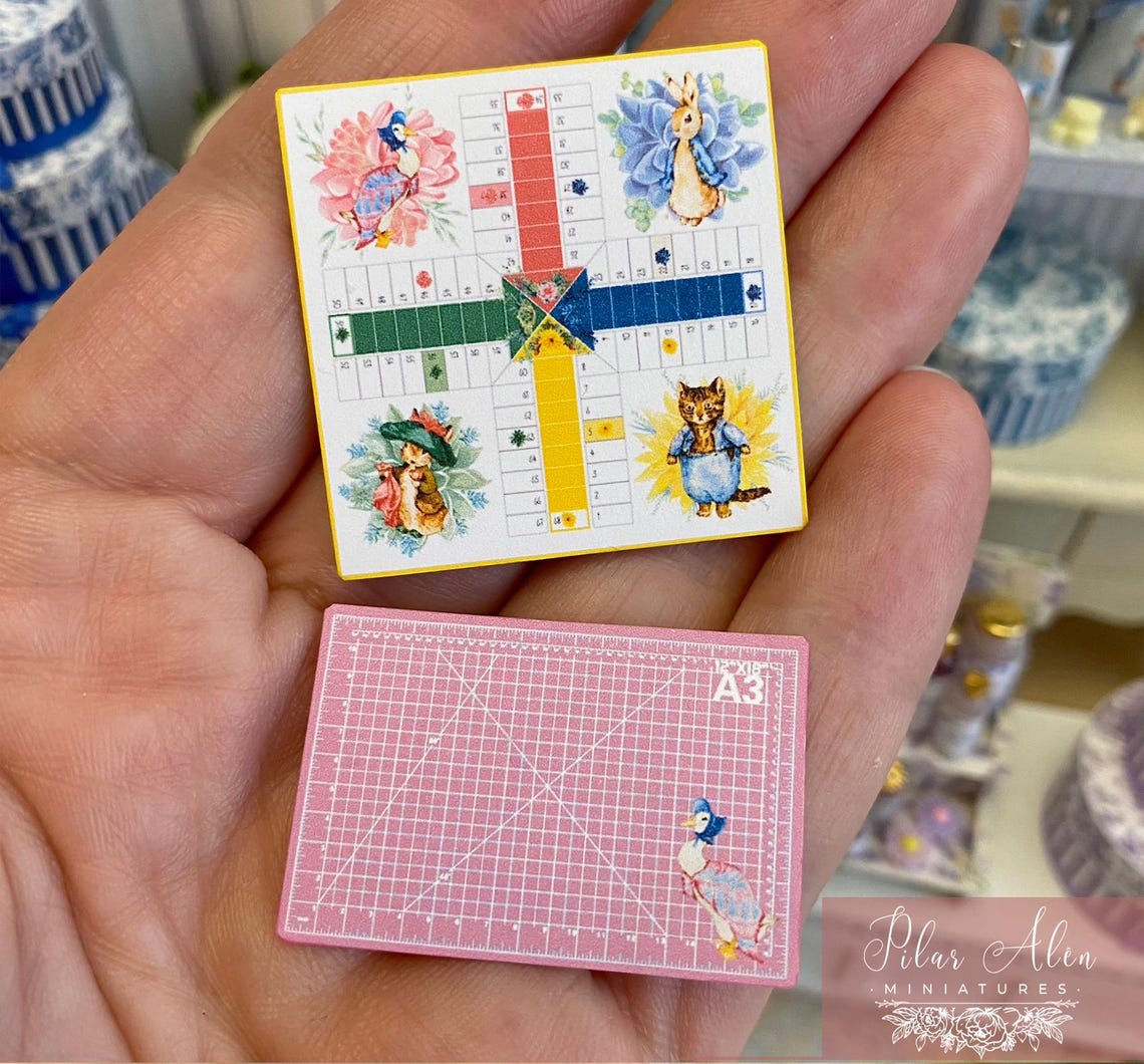 Peter Rabbit Mini Cutting Mat, Beatrix Potter Ludo Board Game, Jemima ...