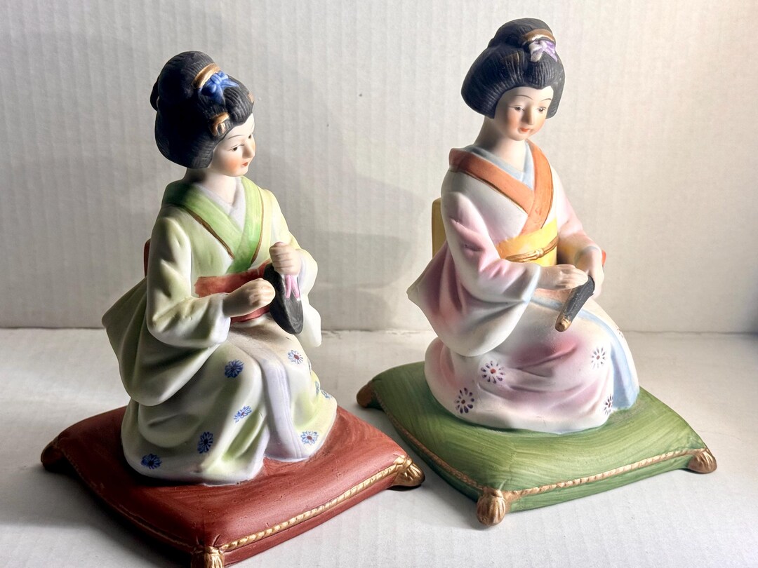 Vintage Ceramic Japanese Geisha Girls - Etsy
