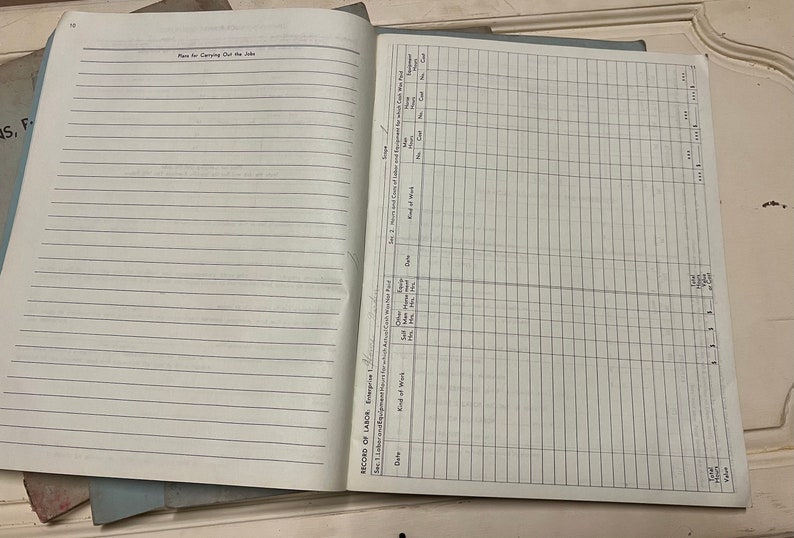 Vintage Farming School Workbooks 1950s - Etsy