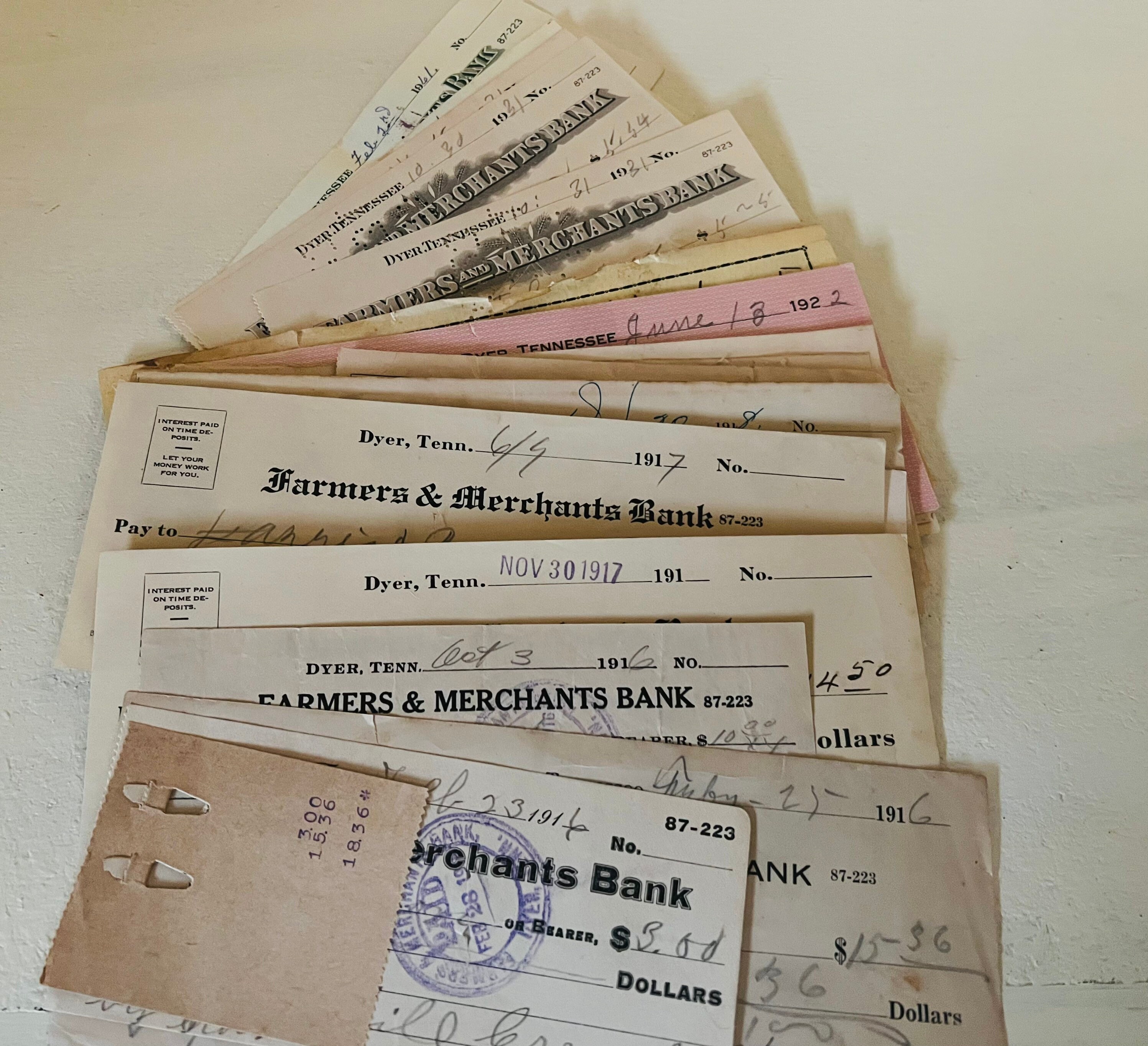 Authentic Original Cancelled Checks From 1915-1960 - Etsy