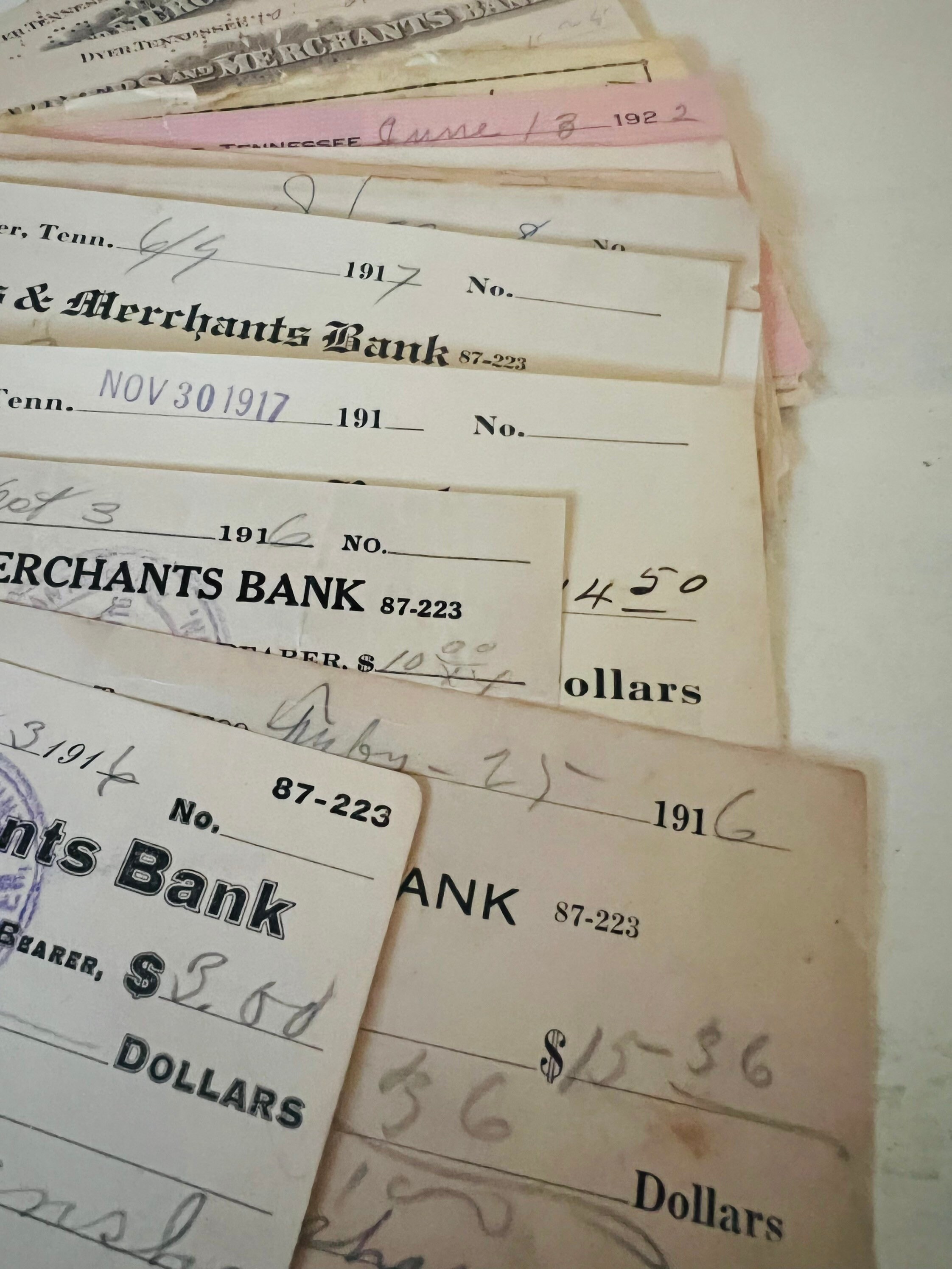 Authentic Original Cancelled Checks From 1915-1960 - Etsy