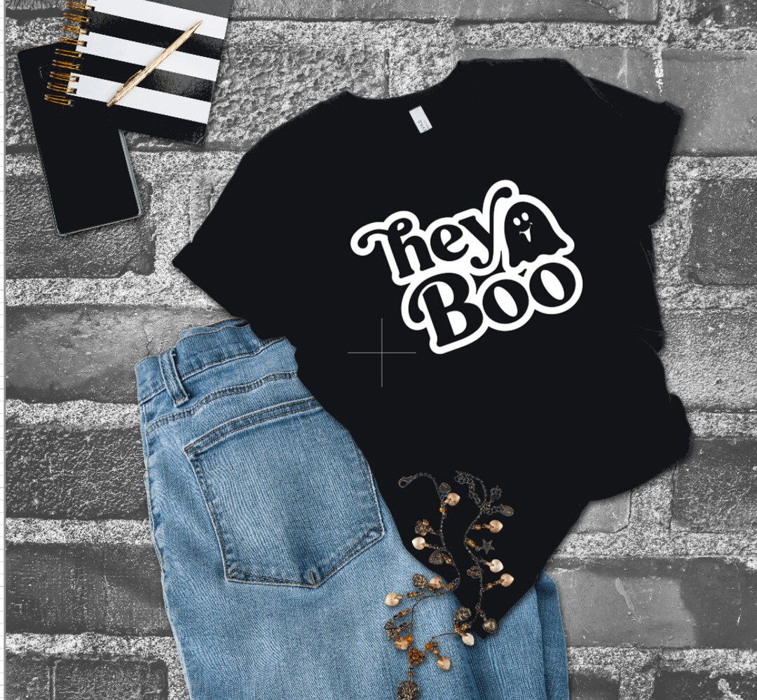 Boo camicia carina e camicia Hey Boo Shirt, Halloween Shirt, Cute boo ...