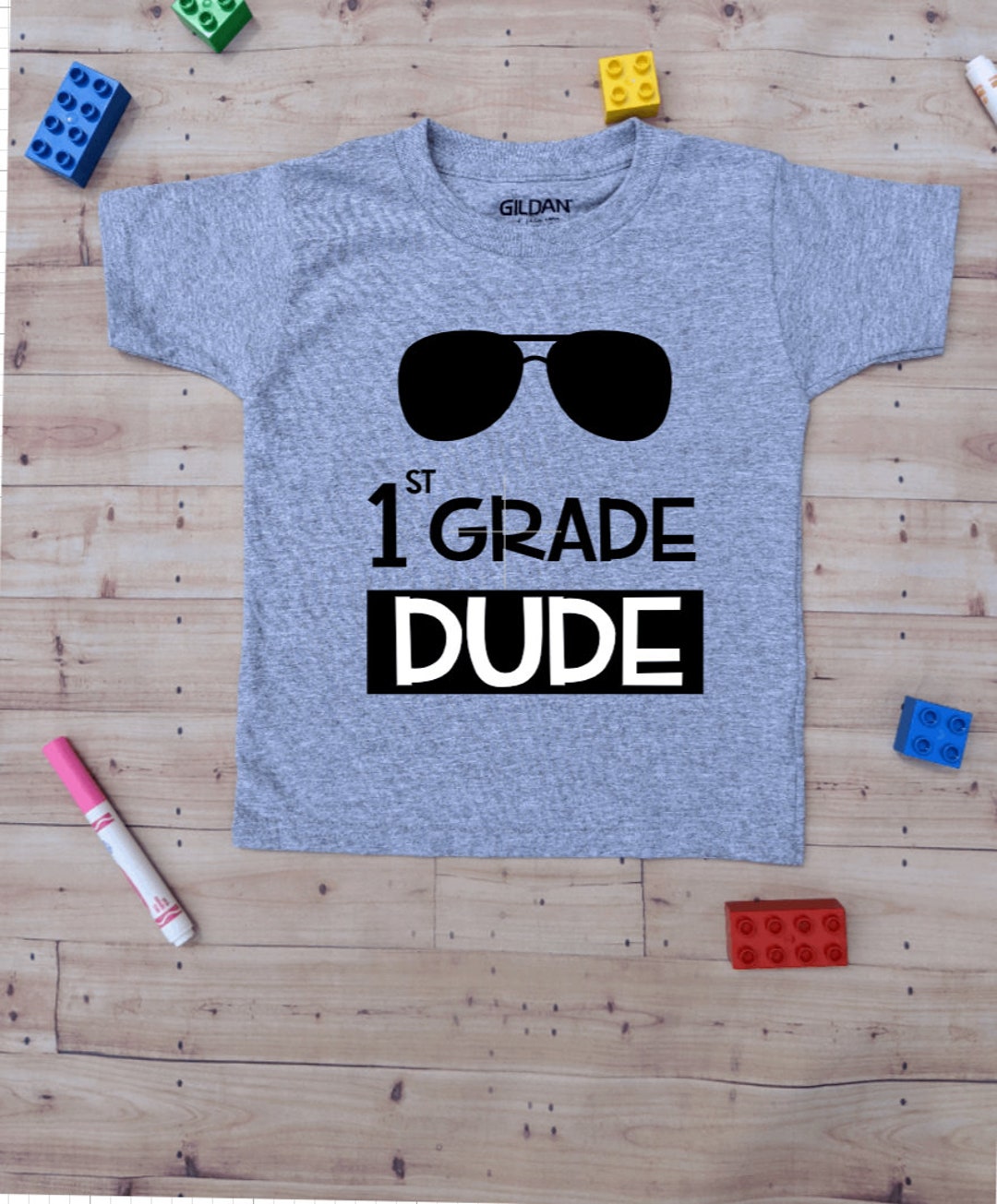 1. Klasse Dude Shirt Junge Erste Klasse Shirt Personalisiert 1. Klasse ...