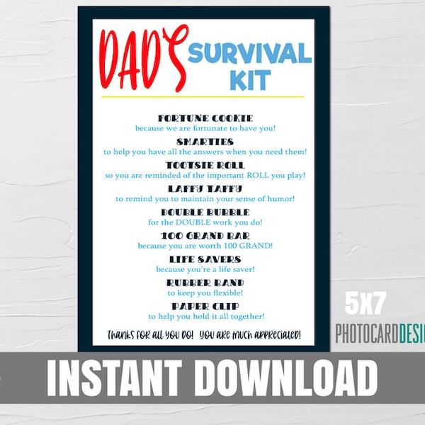 New Dad Survival Kit - Etsy