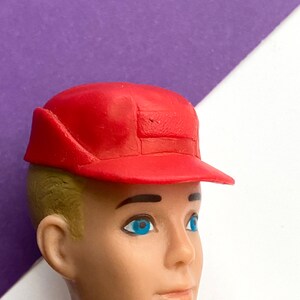 Vintage Ken Doll Red Hunting Cap Hat Going Hunting 1409 - Etsy