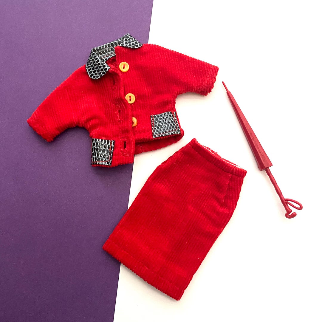 Vintage Wendy Doll Elite Creations Red Corduroy Skirt Set 1960s - Etsy