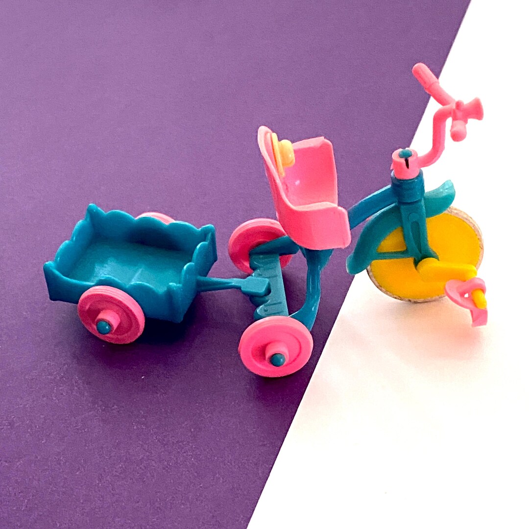 Vintage Liddle Kiddles Skediddle Tracy Trikediddle's Trike Wagon 1969 ...