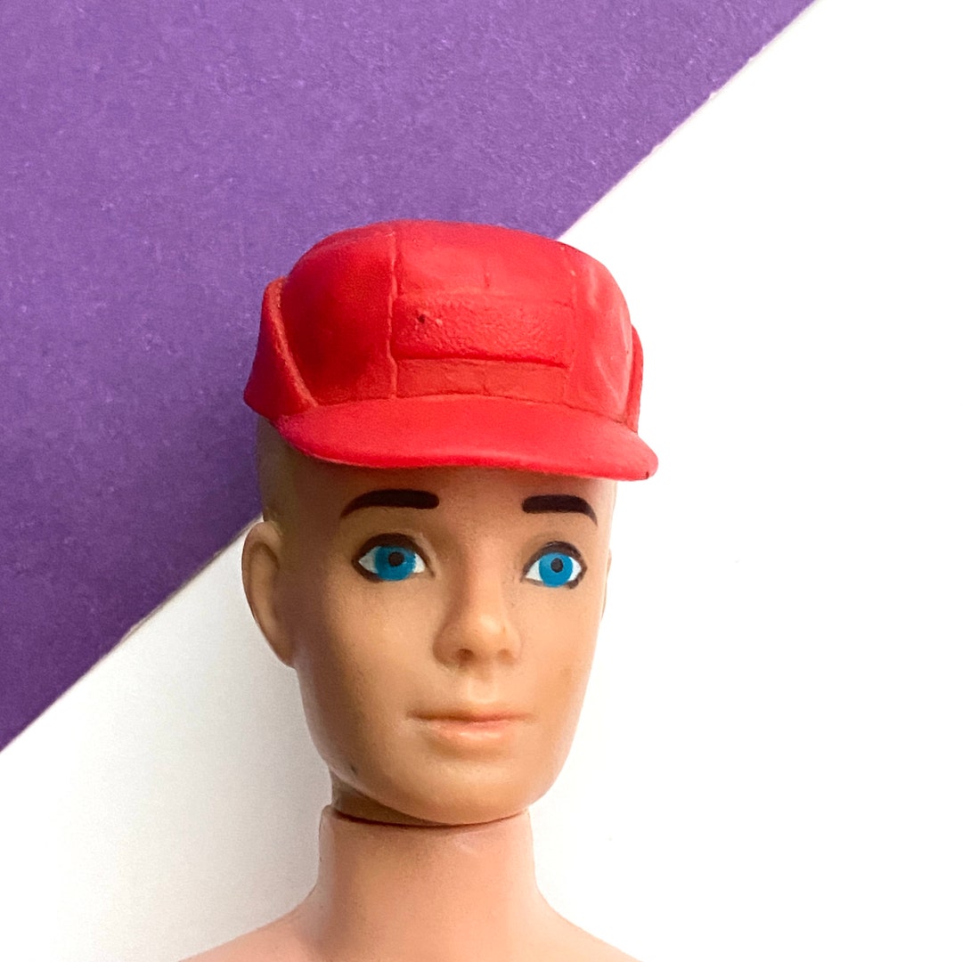 Vintage Ken Doll Red Hunting Cap Hat Going Hunting 1409 - Etsy