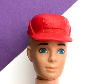 Vintage Ken Doll Red Hunting Cap Hat Going Hunting 1409 - Etsy