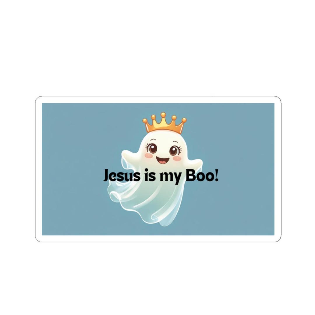 Jesus is My Boo! Ghost Kiss-cut Sticker: Fun Halloween Decor - Etsy