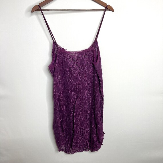 Vintage Cinema Etoile Purple Lace Nightie Nightgown S… - Gem