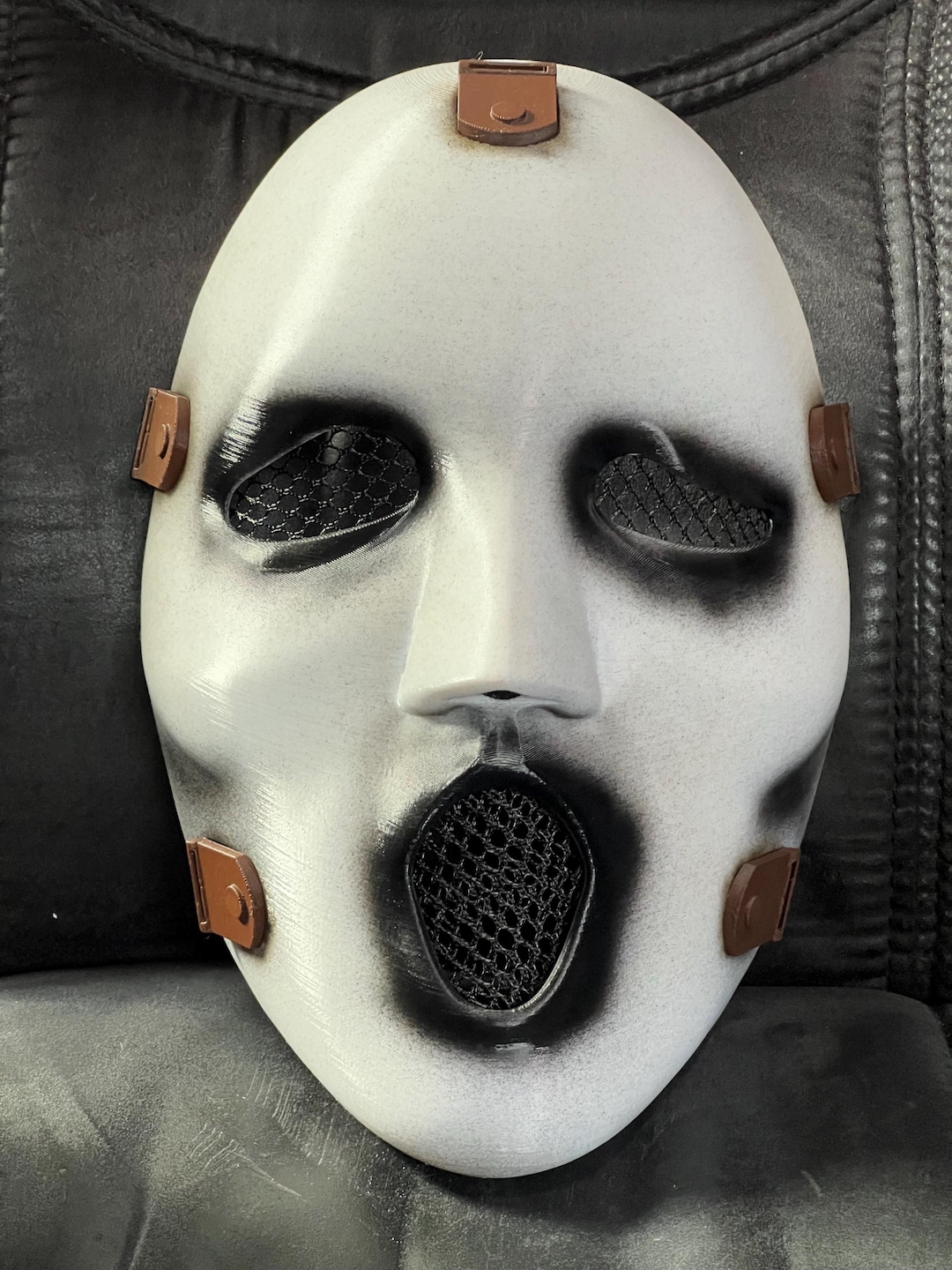Finished Brandon Ghost Mask Cosplay - ADULT Size - Hand Airbrushed - Etsy