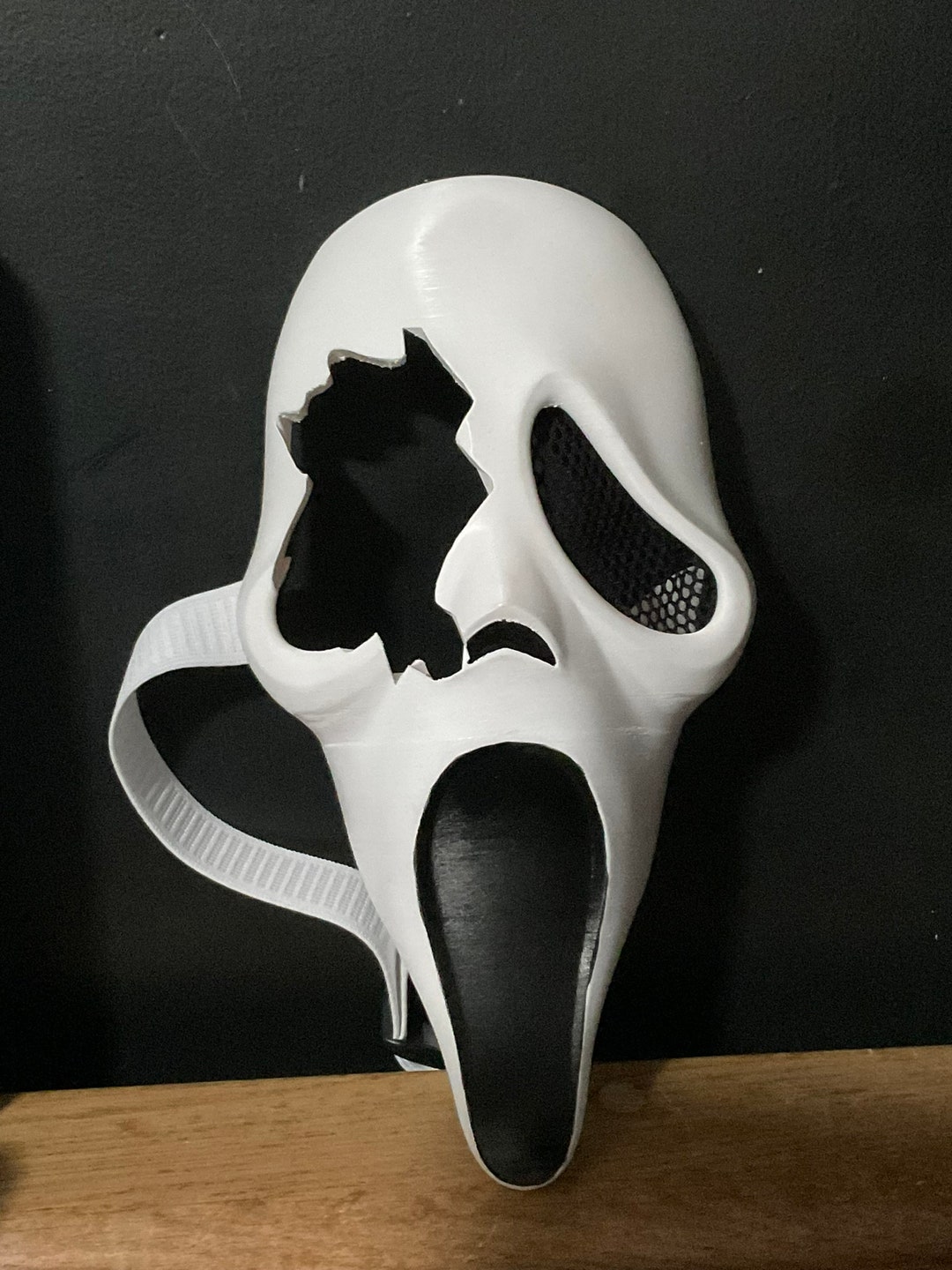 Complete Shattered Ghostface Mask Scream Now Bigger - Etsy