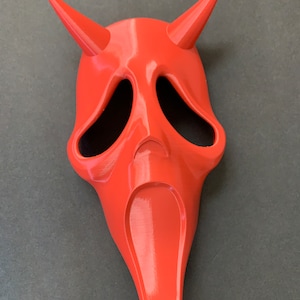 Devil Face Red Devil Demon Ghostface Mask as Seen in Dead - Etsy