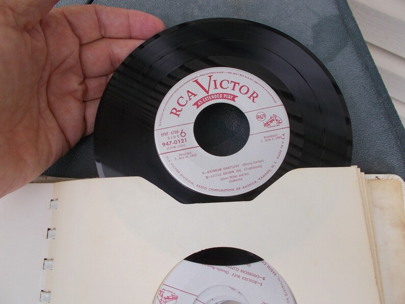 Early Limited Edition Book of Glenn Miller 45RPM Extended Play Records ...