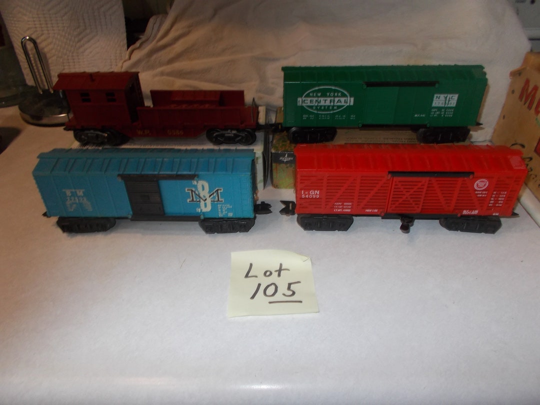 SALE 4 Scarce Marx Cars,boston Maine,nyc Boxcar,cow in Door Car,wp Work ...
