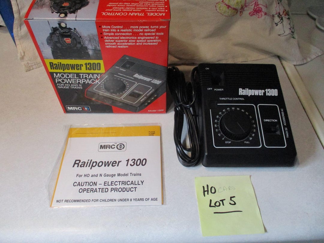 MRC Rail Power 1300,model Train Power Pack,ho,n Scales,new in Box Lot ...