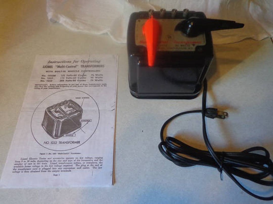 Lionel Electric Trains,model 1033 Transformer 90 Watts Clean,works - Etsy