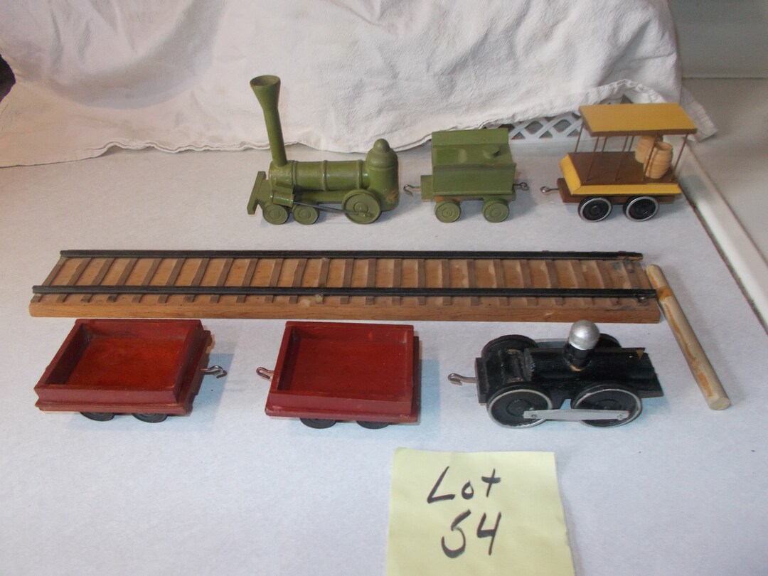 1940s WW2 Era Wood Toy Trains , All Wood,see the Pictures - Etsy