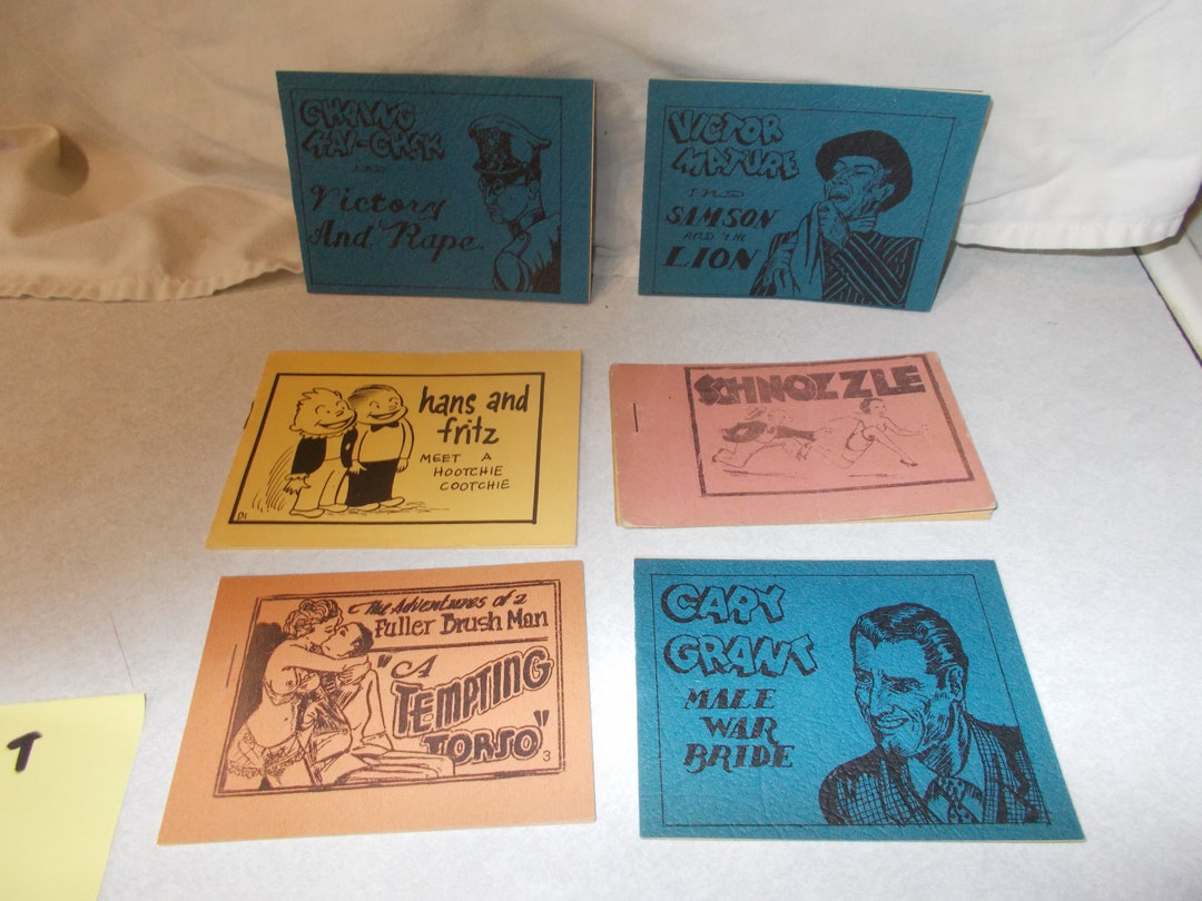 6 Tijuana Bibles Adult Comicssexraunchymini Sizeda Few Pages Each1930s 40sall Originaland