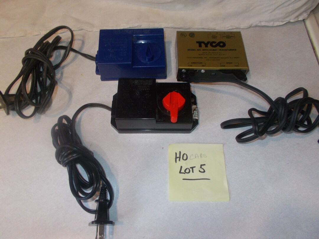Three HO Scale DC Power Packs, 1980s Era. Will Run Tyco,bachmann Other ...