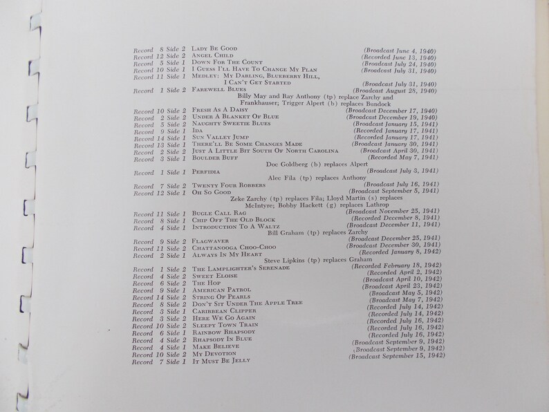 Early Limited Edition Book of Glenn Miller 45RPM Extended Play Records ...