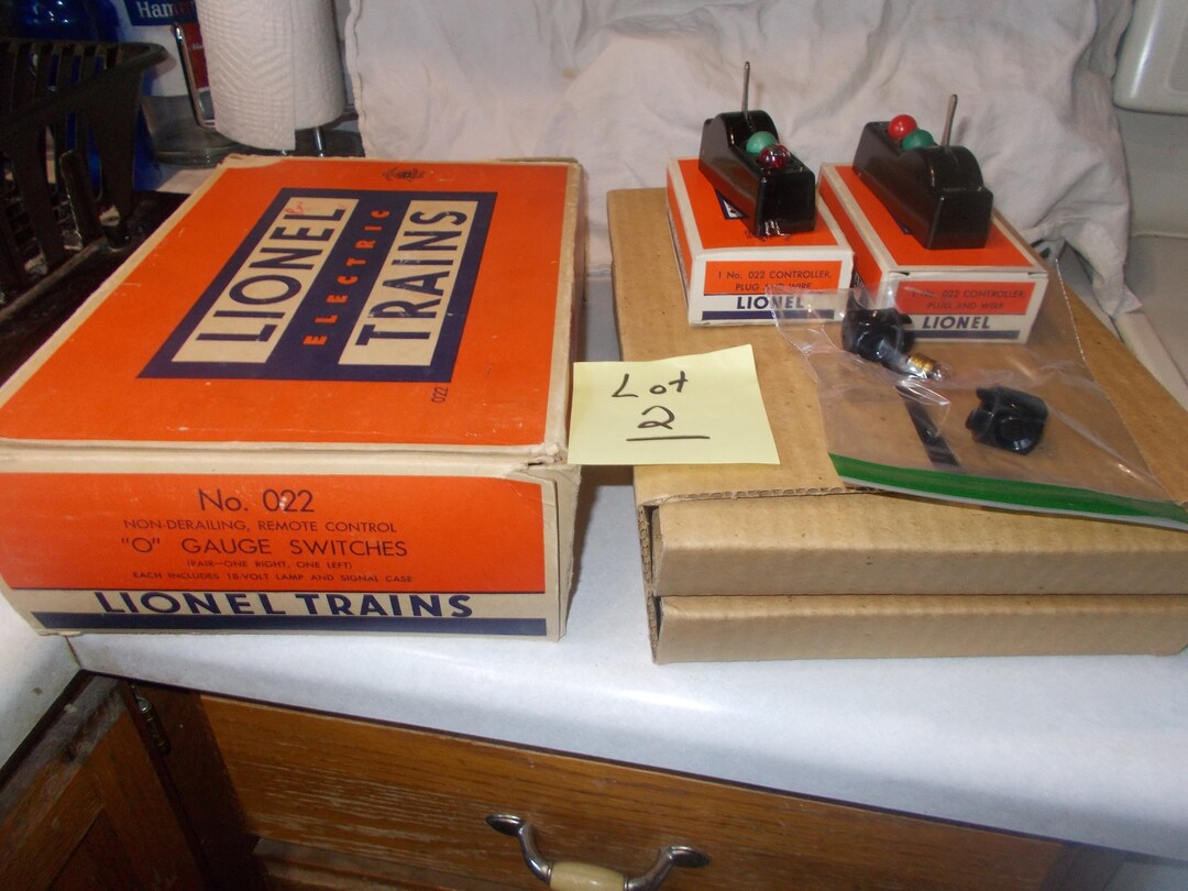 Lionel Electric Trains,o Gauge Remote Control Track Switches 022 With ...
