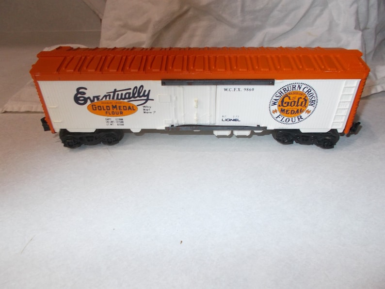 Lionel Gold Medal Flour Box Car,reefer for or 027,O Gauge Number 9860 ...