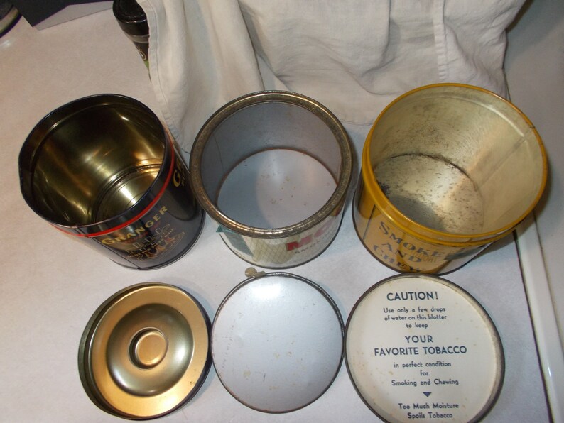 3 Vintage Tobacco Cans Display or Decor Items,eight Brothers,granger ...