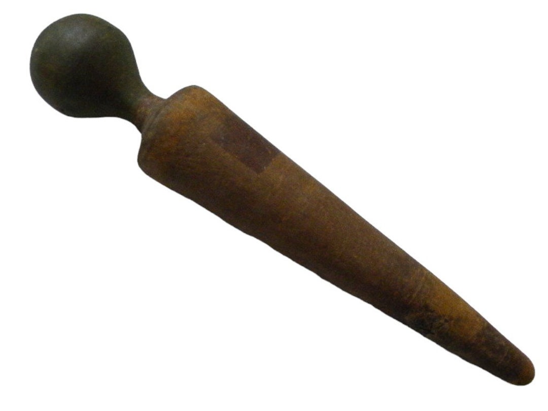 Vintage Wood Pestle Wooden Herb Masher Farmhouse Kitchen Kitchen Decor ...