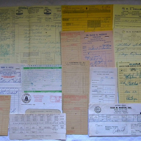 Handwritten Receipts - Etsy