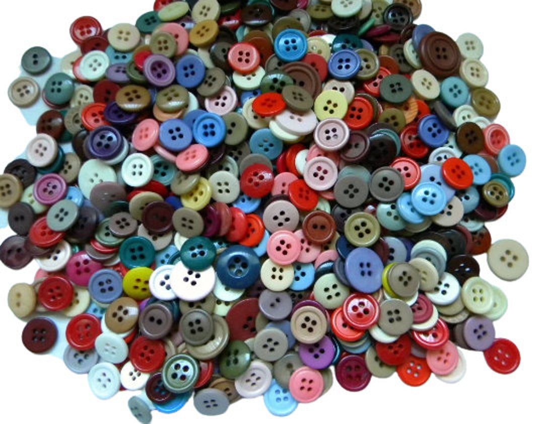 200 Colorful Vintage Buttons - Great for Scrapbooking - Crafting ...