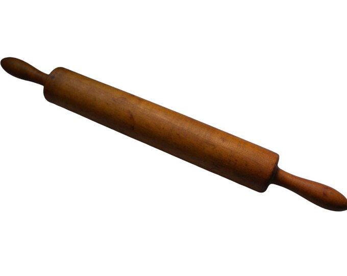 Vintage Wood Rolling Pin - One Piece Wood Rolling Pin - Farmhouse ...